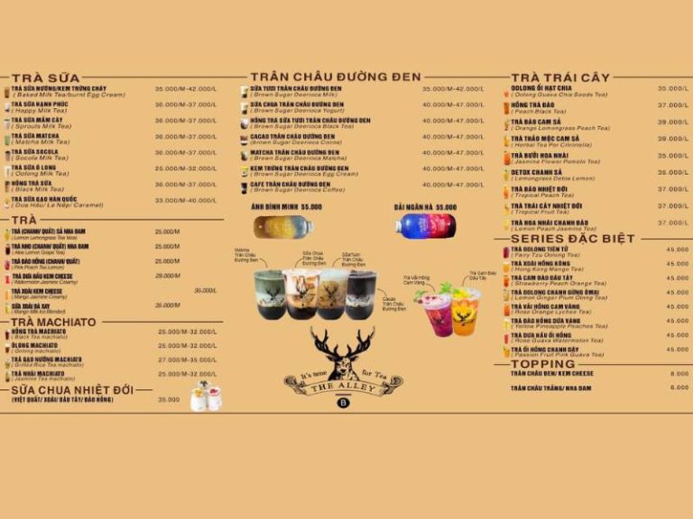 101+ mẫu menu quán trà sữa đơn giản mà đẹp có thể tự làm